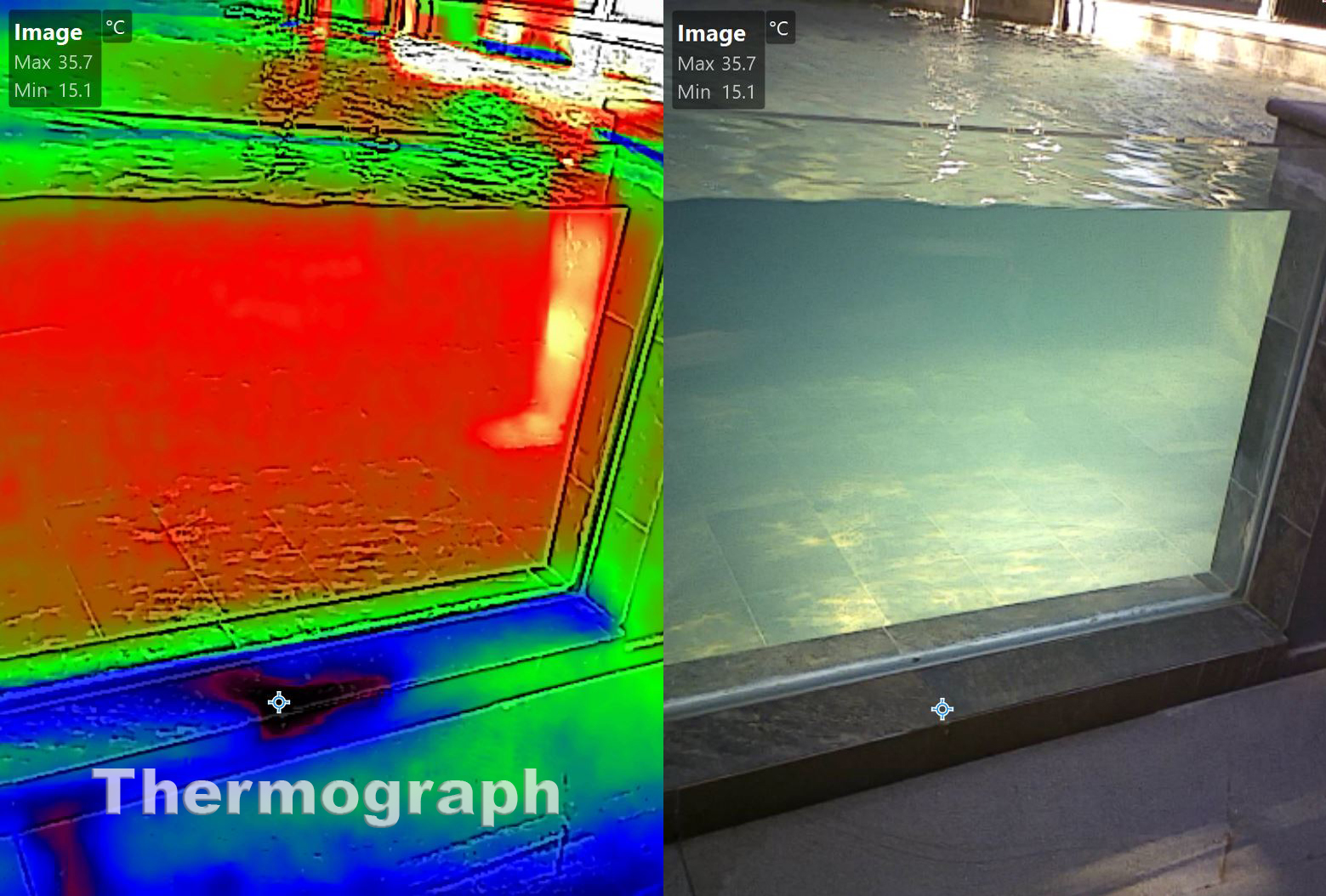 Έλεγχος στεγανοποίησης σε πισίνες - Thermograph